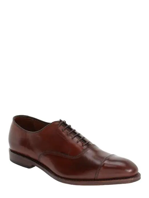 Allen Edmonds Park Avenue Cap Toe Oxford - Dk Chili Burnished