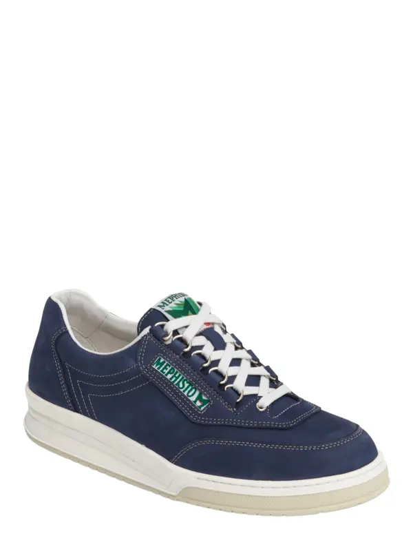 Mephisto Match Walking Shoe - Navy Nubuck