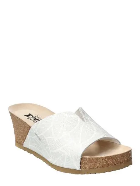 Mephisto Lisane Wedge Slide Sandal - Fog Pan321