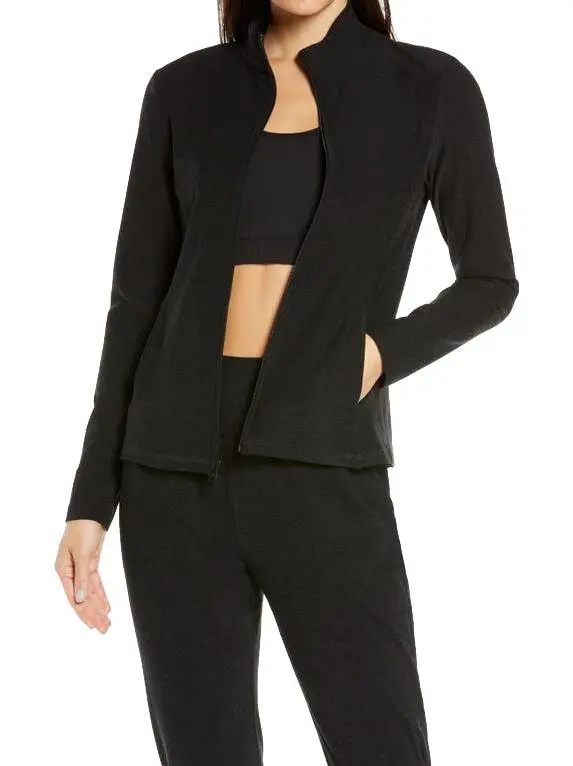 Beyond Yoga On The Go Jacket - Darkest Night