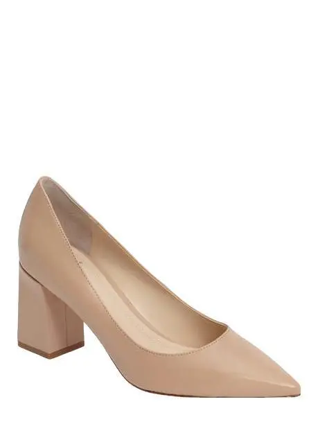 Marc Fisher Zala Pump - Lite Latte Leather