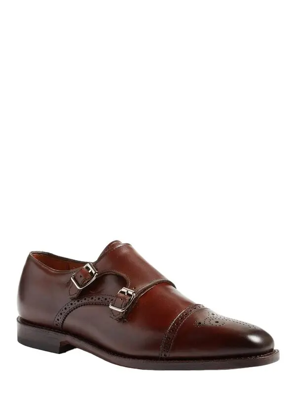Allen Edmonds St. Johns Double Monk Strap Shoes - Chili