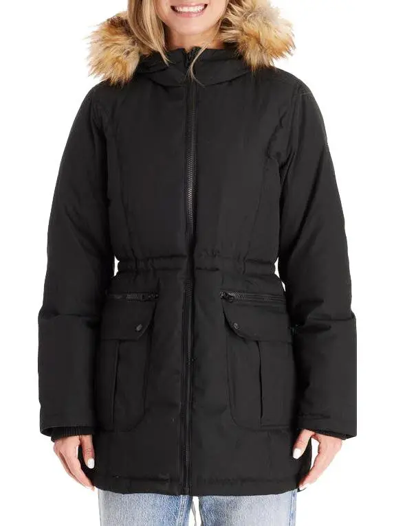 MODERN ETERNITY Convertible Down 3-in-1 Maternity Parka - Black