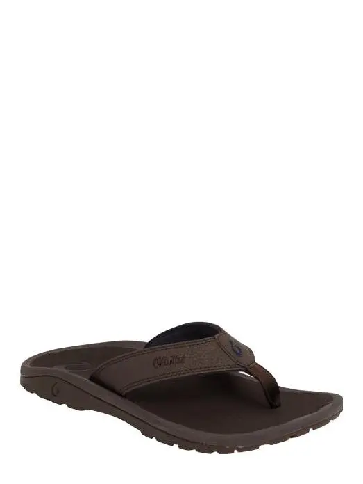 Olukai Ohana Flip Flop - Dark Wood/ Dark Wood