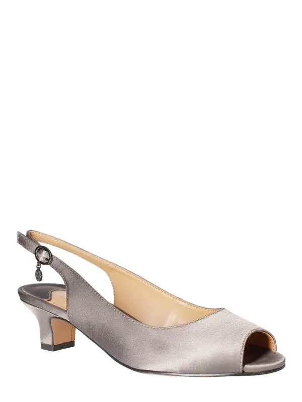 J. Reneé Jenvey Slingback Sandal - Dark Gray