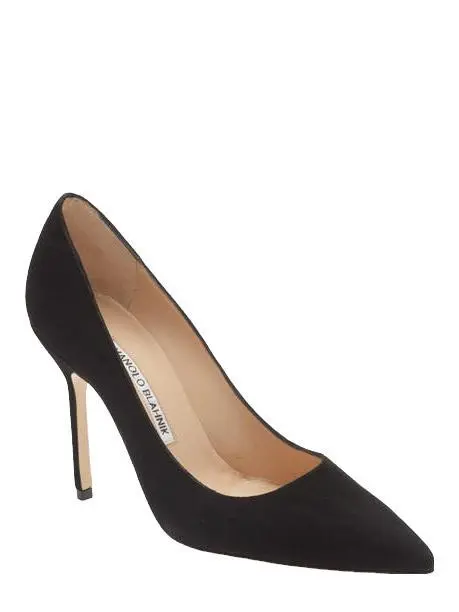 Manolo Blahnik Bb Pointed Toe Pump - Black