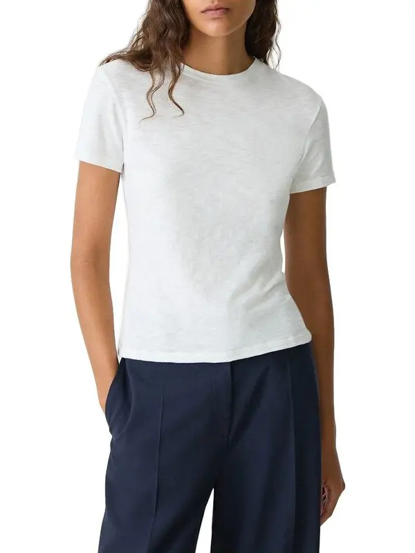 Theory 2 Nebulous Organic Cotton Tiny Tee - White