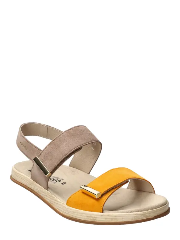 Mephisto Dominica Platform Sandals - Mango/grey