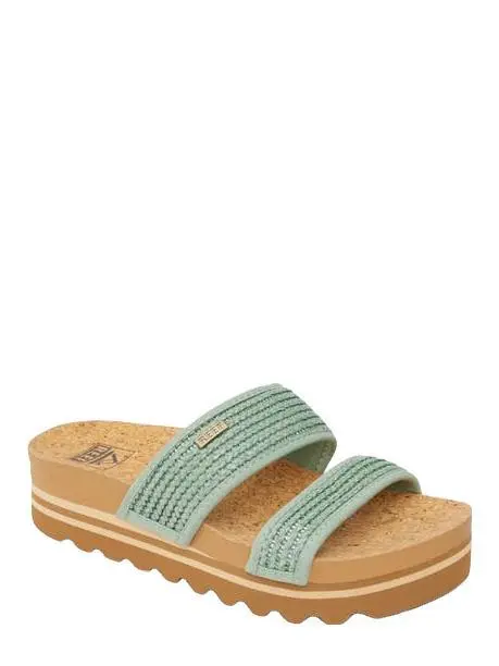 Reef Cushion Vista Hi Slide Sandal - Frosty Raffia