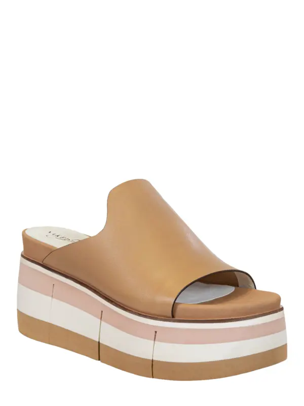 NAKED FEET Flow Wedge Slide Sandal - Ecru