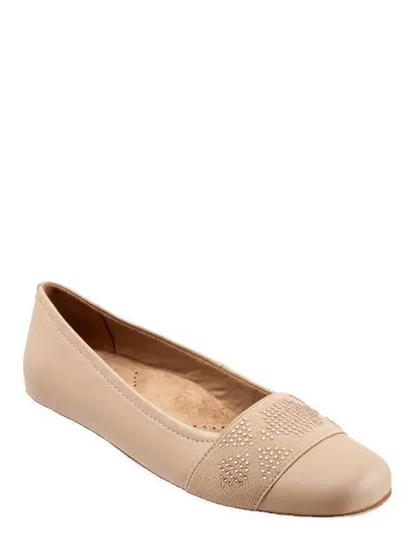 Trotters Samantha Flat - Nude Gem