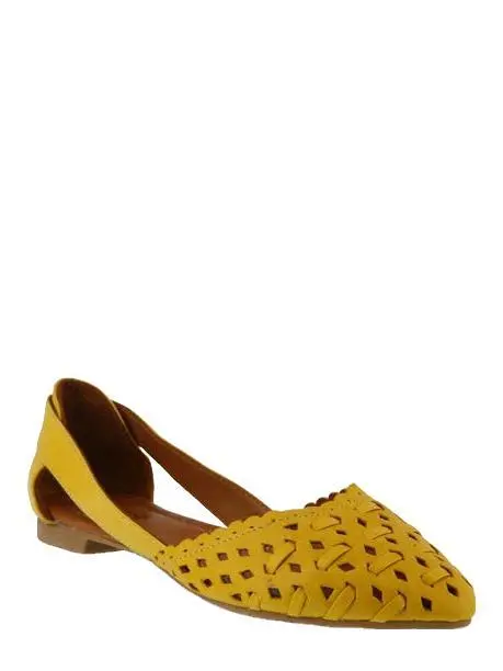 SPRING STEP SHOES Delorse D'orsay Flat - Yellow
