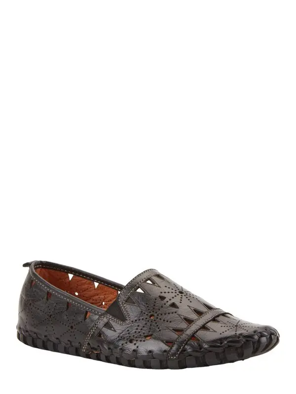 SPRING STEP SHOES Fusaro Flat - Black Leather