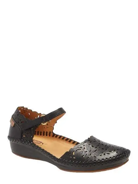 Pikolinos Vallarta Mary Jane Flat - Black