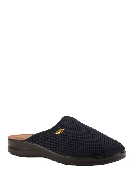SPRING STEP SHOES Scuff Slipper - Navy Fabric