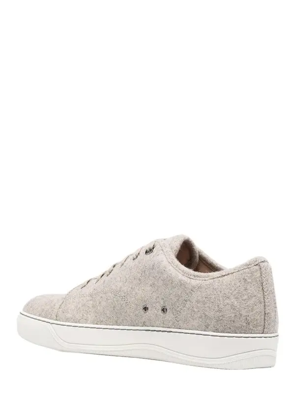 LANVIN Dbb1 Felt Low-top Sneakers - Neutrals