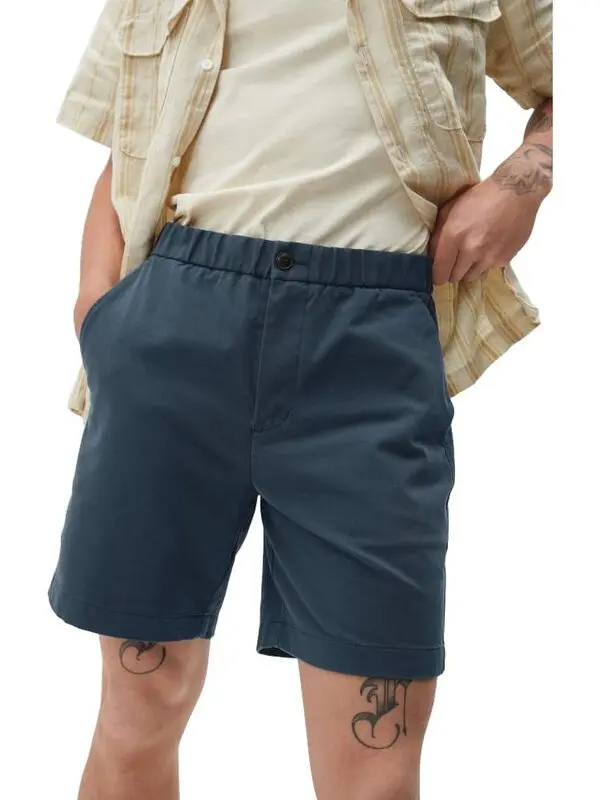 Everlane Performance Chino Pull-on Short - Kingfisher Blue