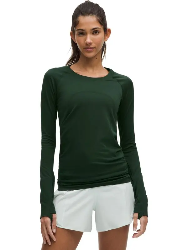 Lululemon Swiftly Tech Long-sleeve Shirt 2.0 - Rainforest Green/rainforest Green