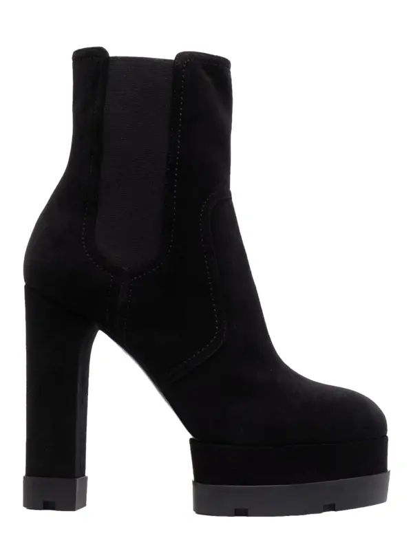 Casadei Nancy Suede Boots - Black