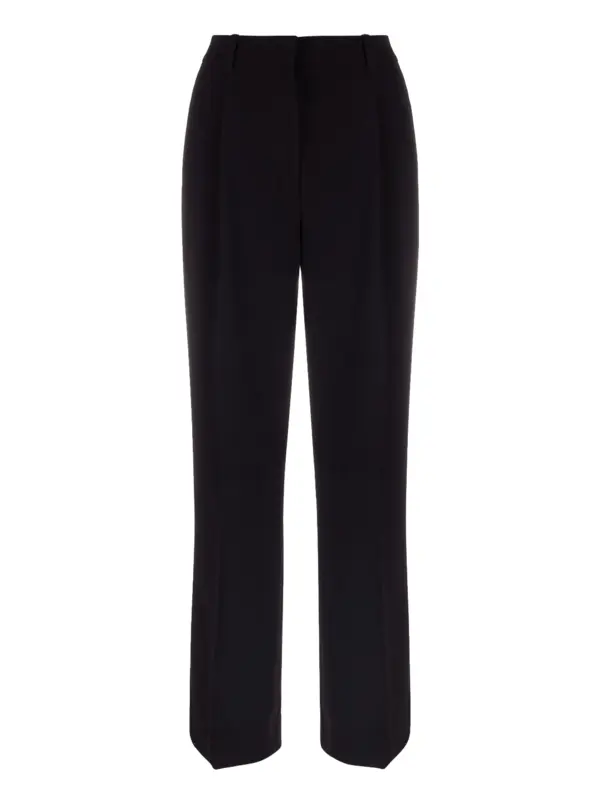 HOLZWEILER Straight-leg Pleated Trousers - Black