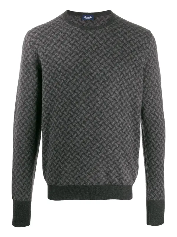 DRUMOHR Crew-neck Cashmere Sweater - Grey