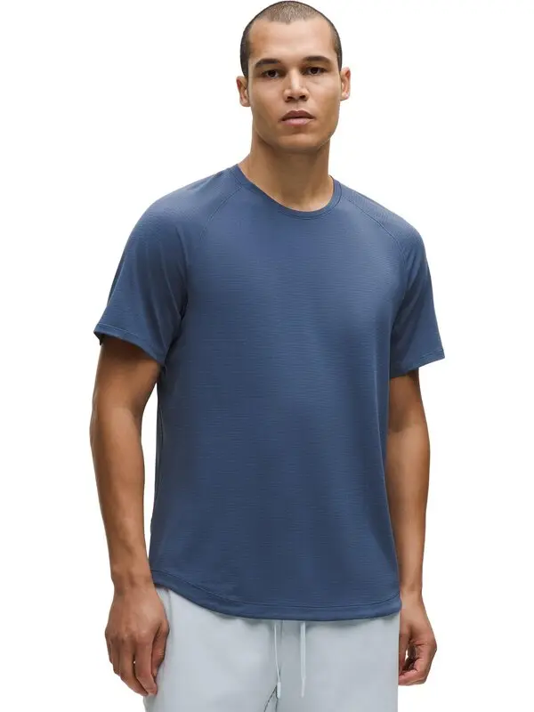 Lululemon License To Train Short-sleeve Shirt - Blue Twill