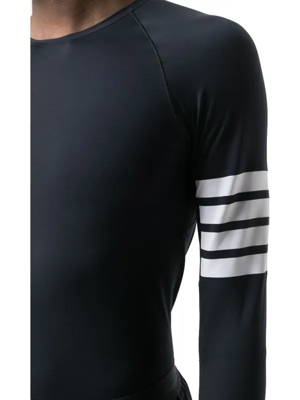 Thom Browne Signature 4-stripe Performance Top - Blue