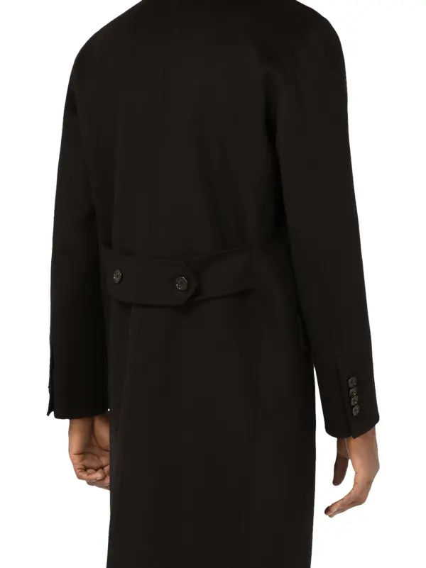 Dolce & Gabbana Double-breasted Cashmere Coat - Black