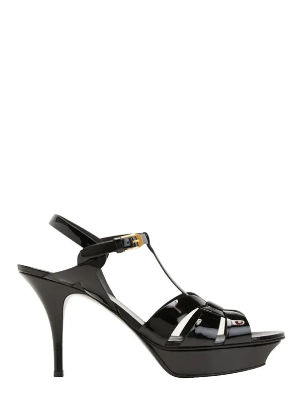 Saint Laurent Tribute Platform Sandals - Black