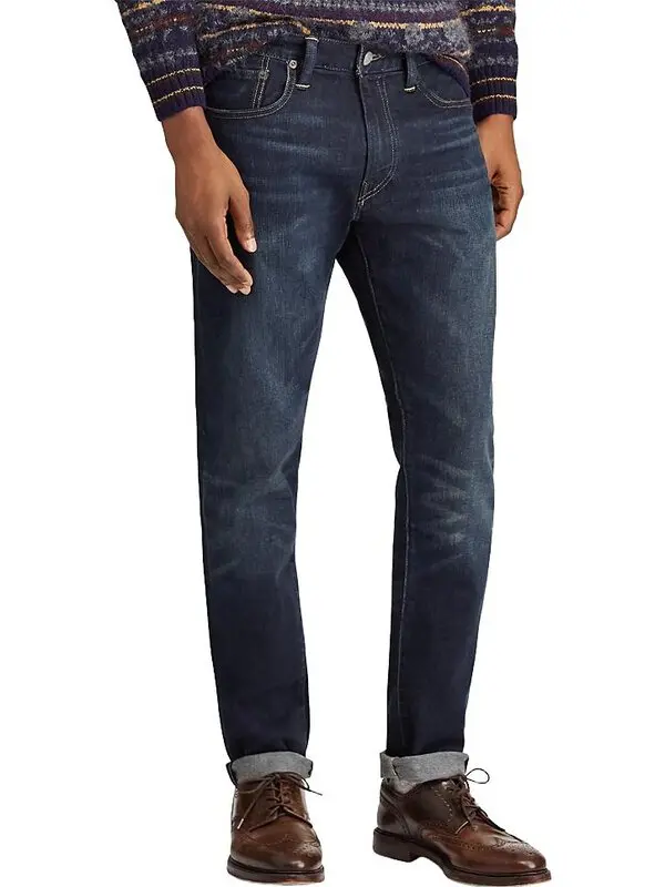 Ralph Lauren Sullivan Slim Fit Jeans - Distressed Blue