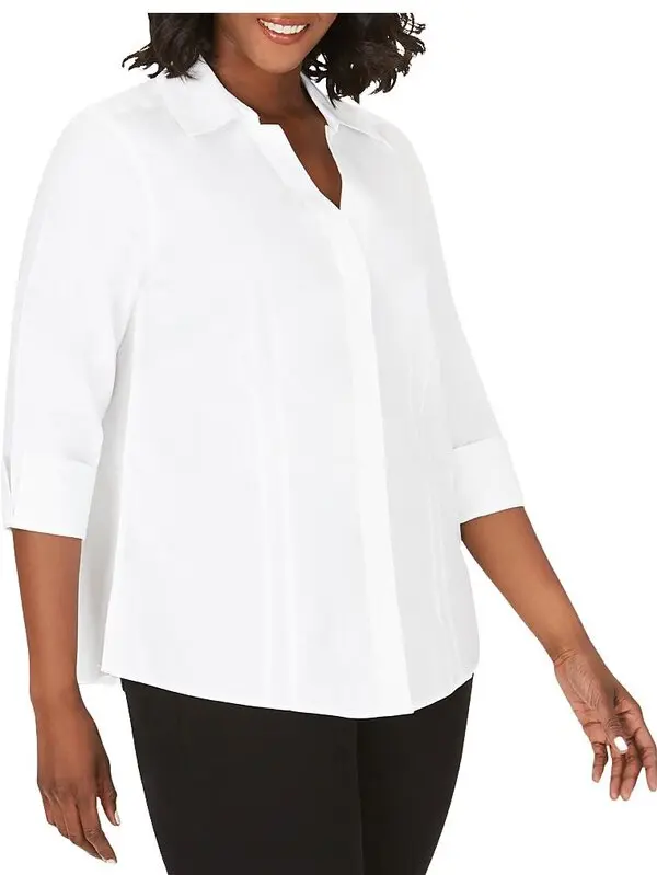 Foxcroft Taylor Blouse By - White