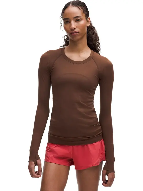 Lululemon Swiftly Tech Long-sleeve Shirt 2.0 - Lava Cake