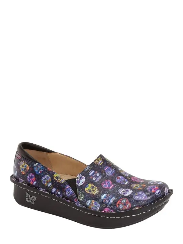 ALEGRIA BY PG LITE Debra Slip-on - Sugar Skulls Leather