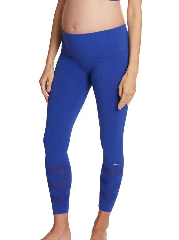 CACHE COEUR Maternity/nursing Sport Leggings - Electric Blue