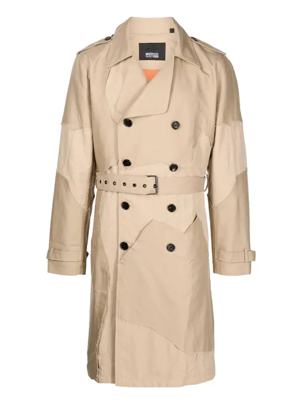 MOSTLY HEARD RARELY SEEN Two-tone Double-breasted Coat - Brown