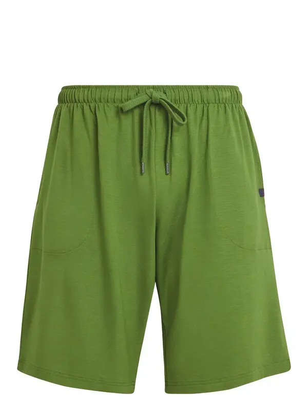 Derek Rose Basel Lounge Shorts - Green