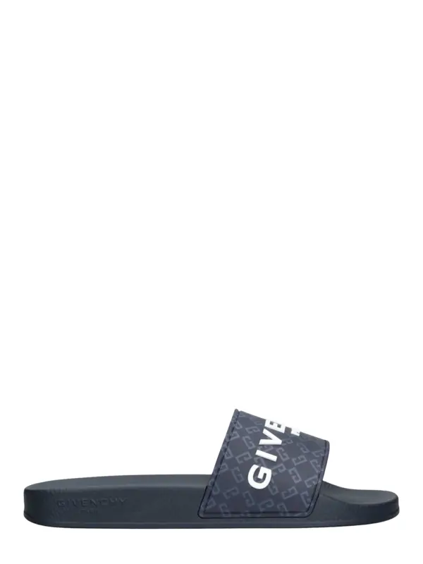 Givenchy Logo Slides - Navy