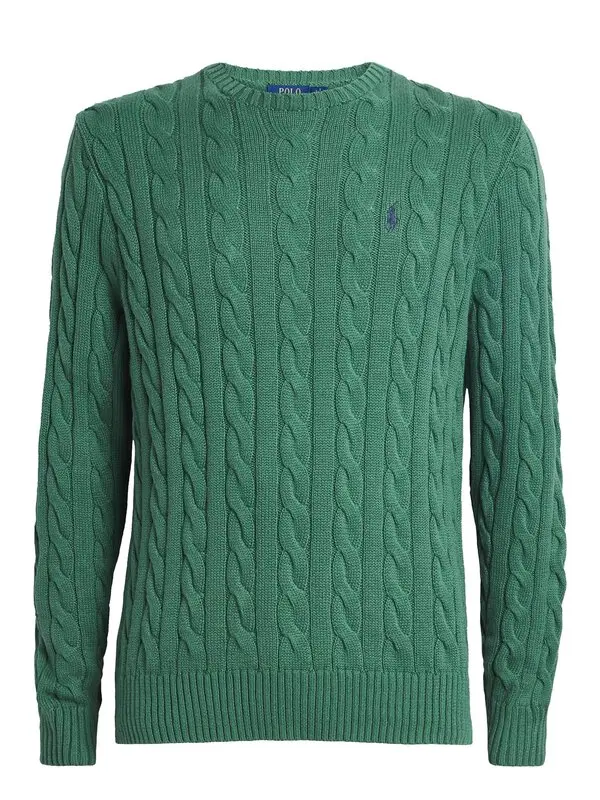 Ralph Lauren Cotton Cable-knit Sweater - Green