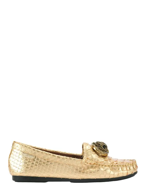 Kurt Geiger Leather Chelsea Loafers - Gold