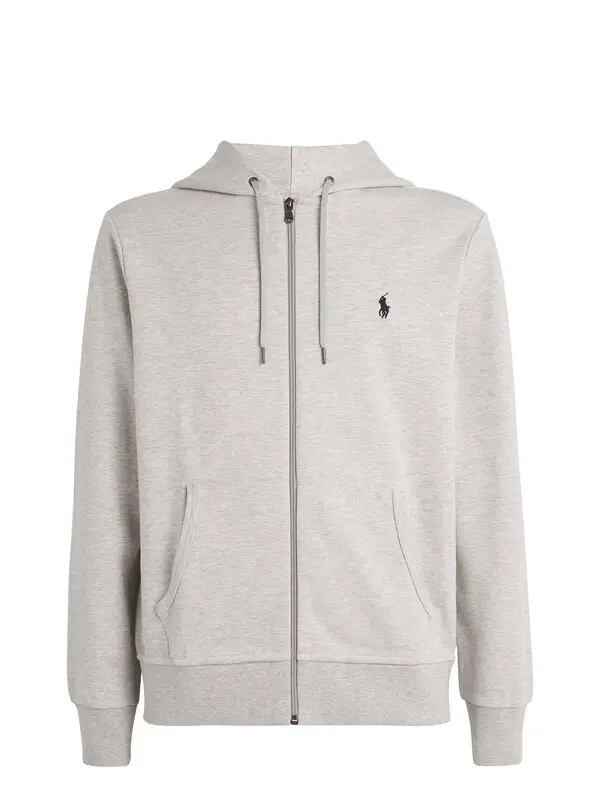 Ralph Lauren Polo Pony Zip-up Hoodie - Grey