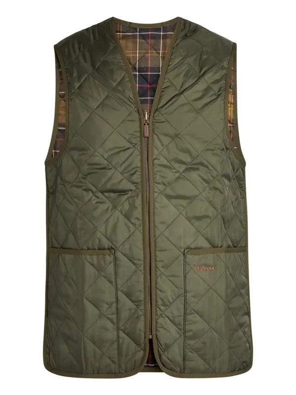 Barbour Quilted Zip-in Liner Gilet - Green