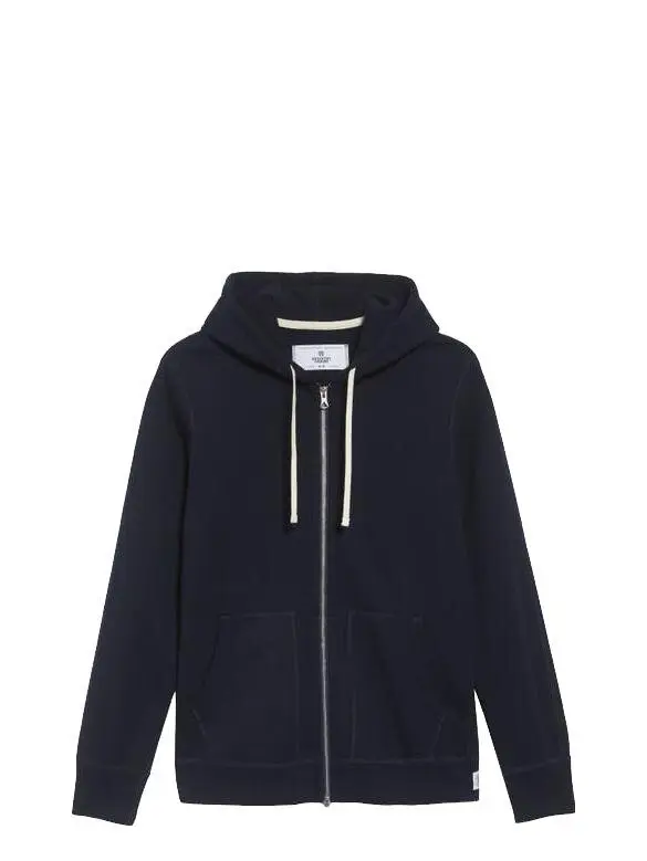 Reigning Champ Midweight Terry Slim Zip Hoodie - Navy