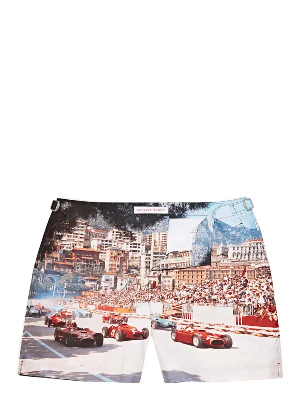 Orlebar Brown Bulldog Photographic Swim Shorts - Start Your Engines