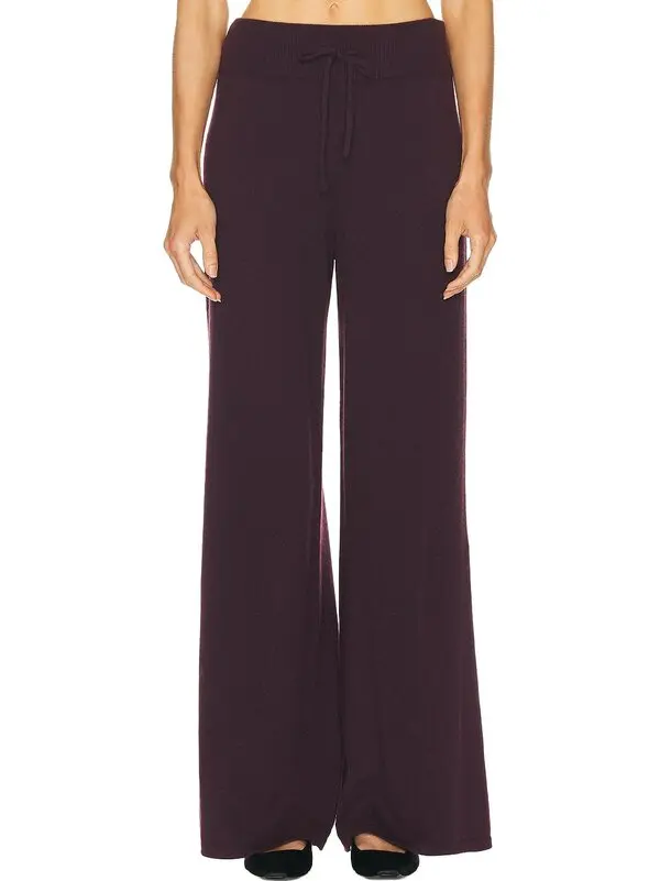 LISA YANG Sofi Cashmere Trousers - Mahogany