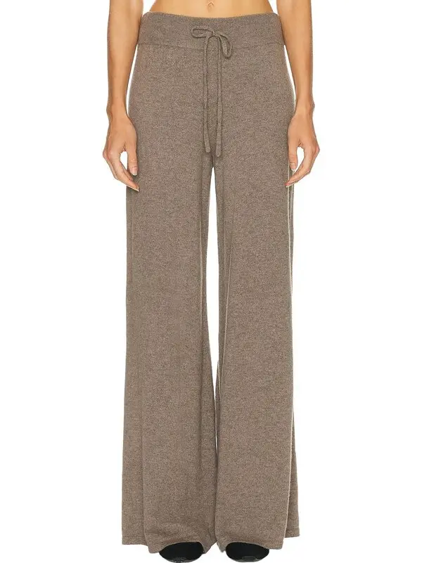 LISA YANG Sofi Cashmere Trousers - Truffle
