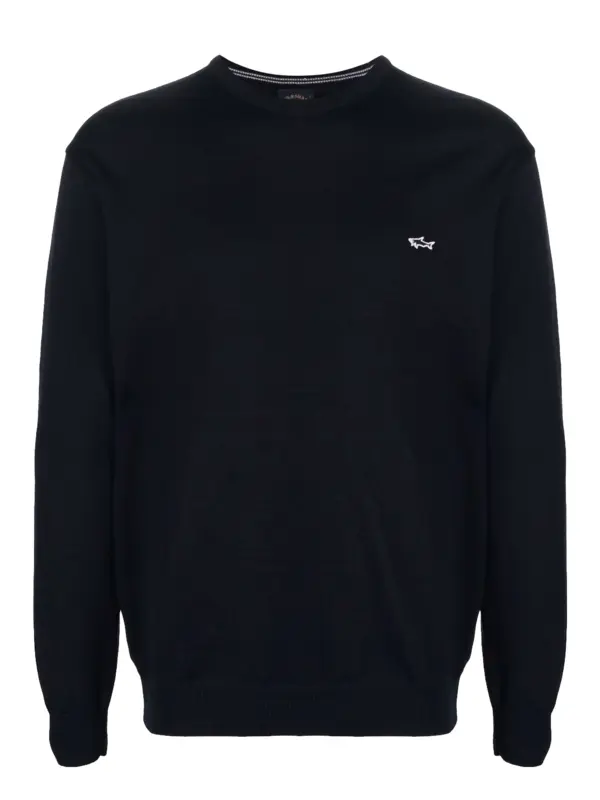 Paul & Shark Shark-badge Sweater - Blue