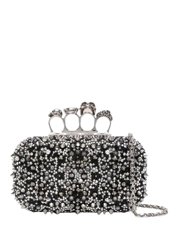 Alexander McQueen Knuckle Clutch - Black