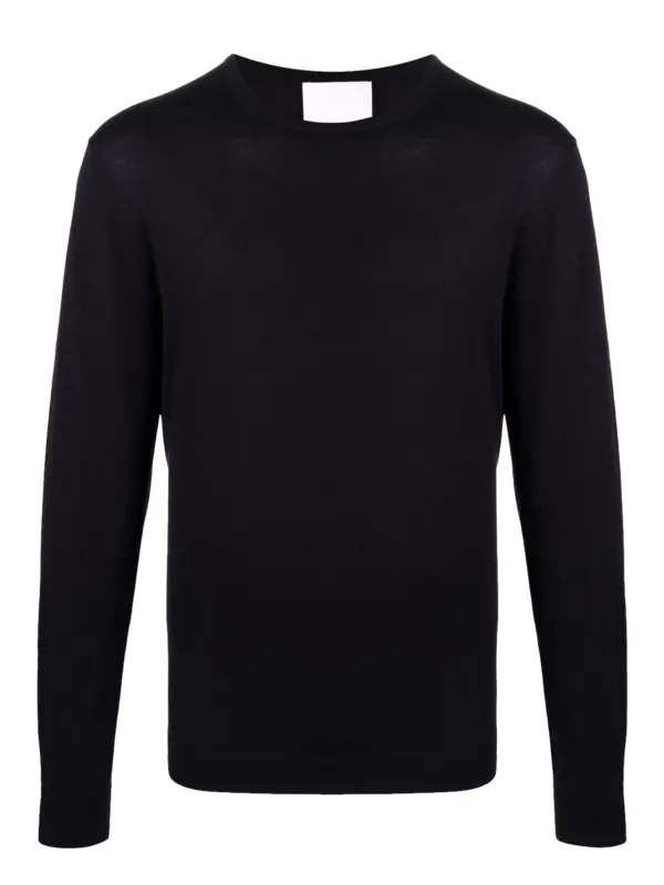 ALLUDE Fine-knit Virgin Wool Jumper - Blue