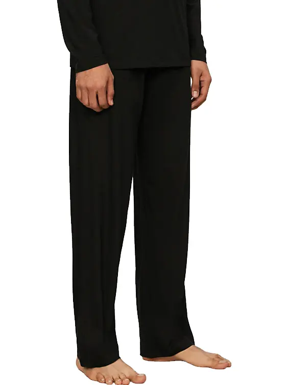 Derek Rose Basel Stretch-modal Trousers - Black