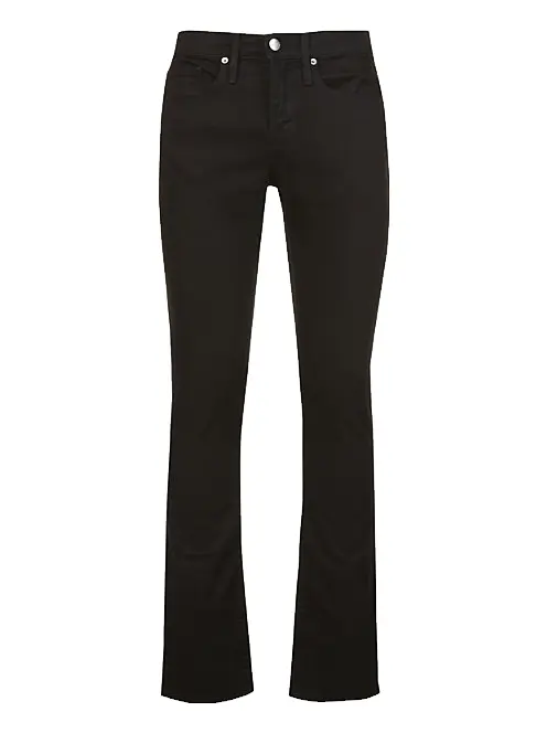 FRAME L'homme Slim-fit Stretch-denim Jeans - Noir
